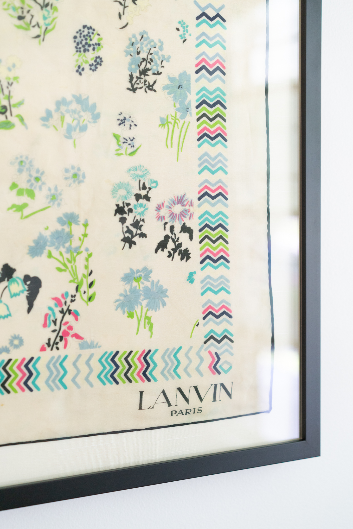 How I Framed a Vintage Silk Scarf - Abby Murphy