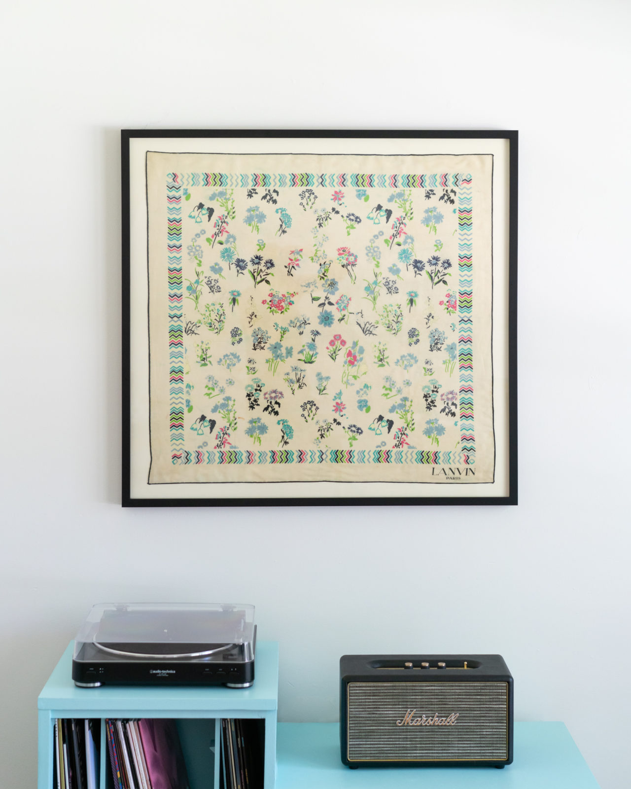 How I Framed a Vintage Silk Scarf - Abby Murphy